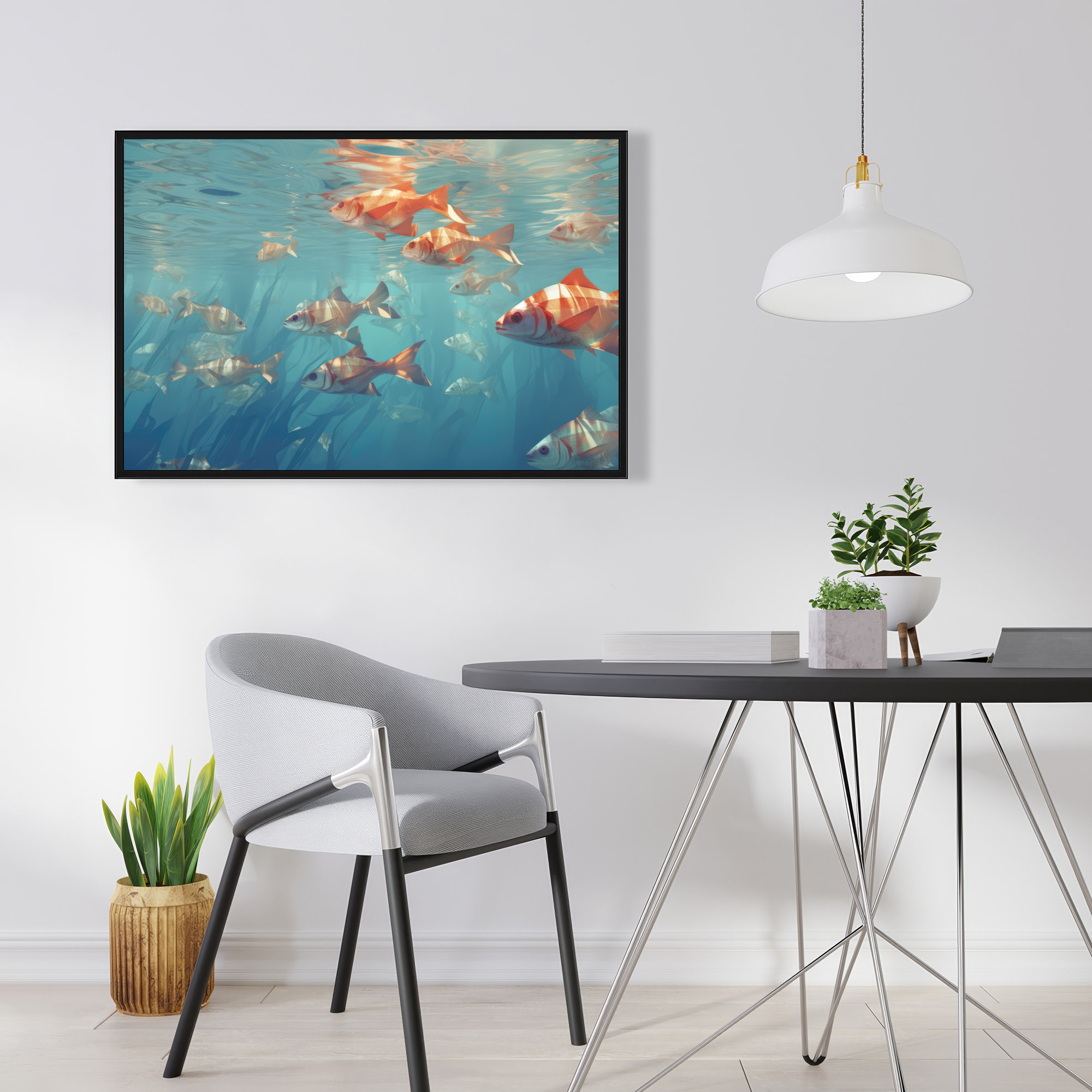 Winston Porter Surface tension - 24"x36" Framed canvas - Wayfair Canada